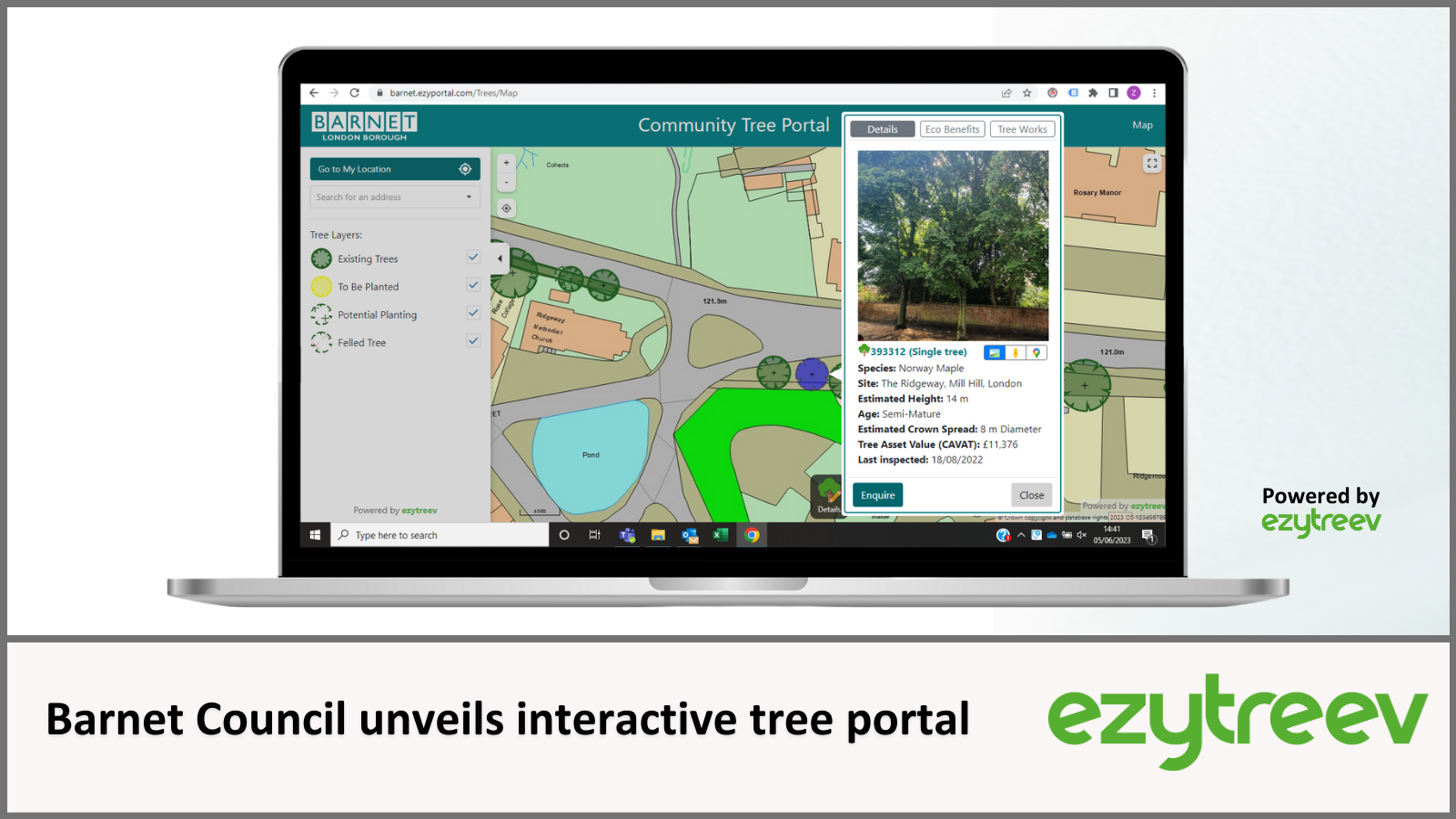 Barnet Council unveils interactive tree portal - RA Information Systems